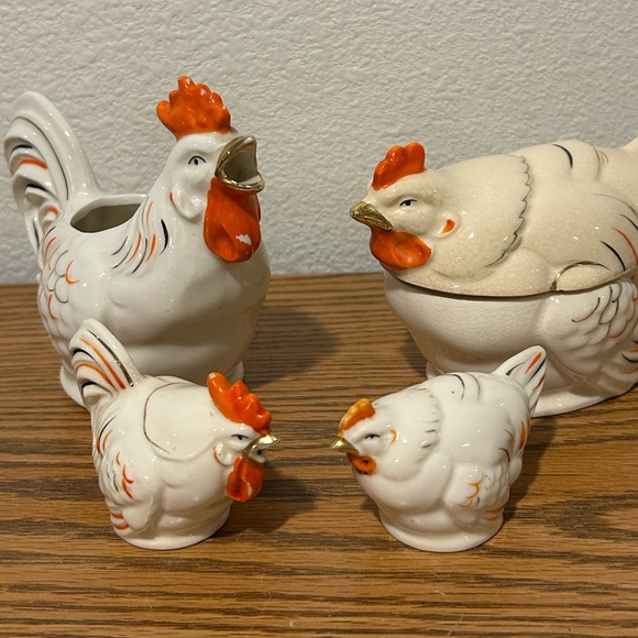 Kitchen | Vintage Ceramic Rooster And Hen Kitchen Set | Poshmark